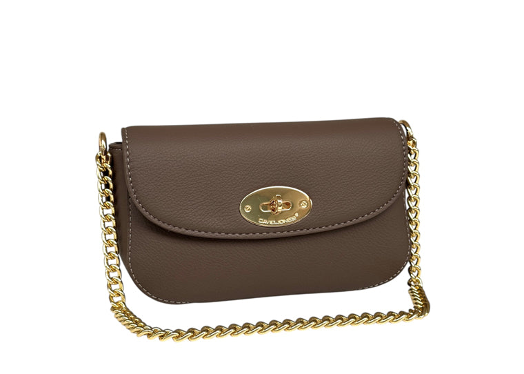 David Jones Half Flap Shoulder Bag Bitter Chocolate – Bliss Gifts