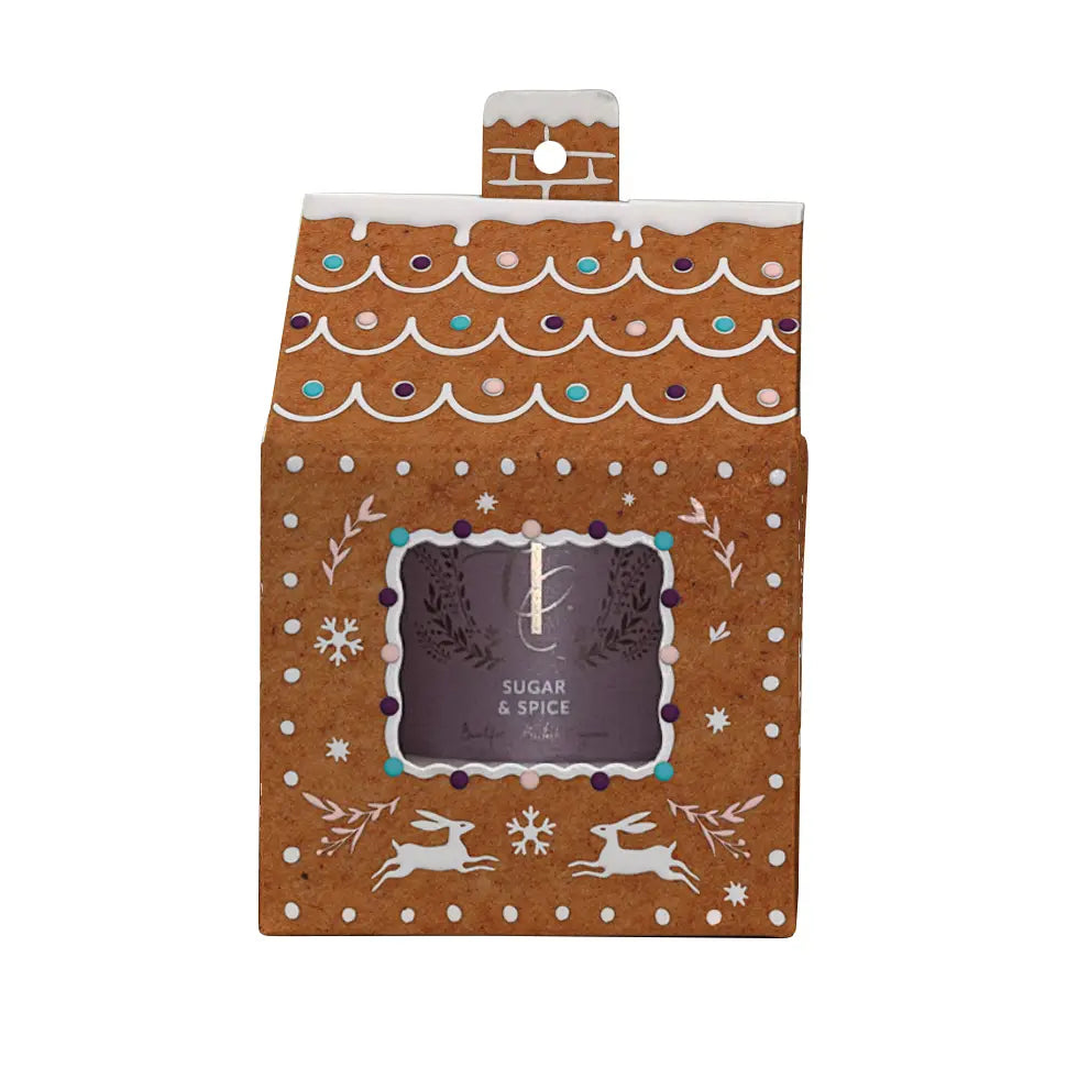 Enchanted Woodland Sugar & Spice 9cl Votive Gingerbread House – Bliss Gifts